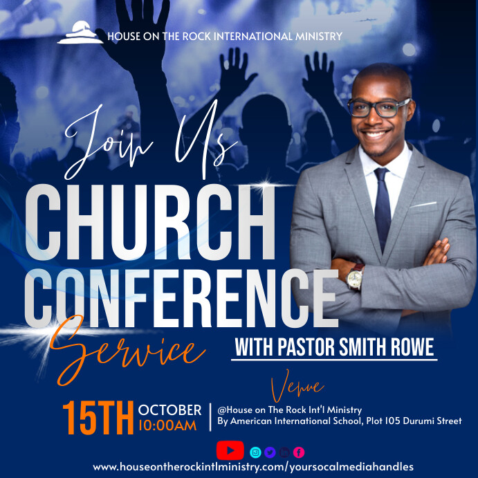 Plantilla de Church conference flyer design | PosterMyWall