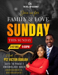 Black Gradient Church Conference Flyer A4 Template | PosterMyWall