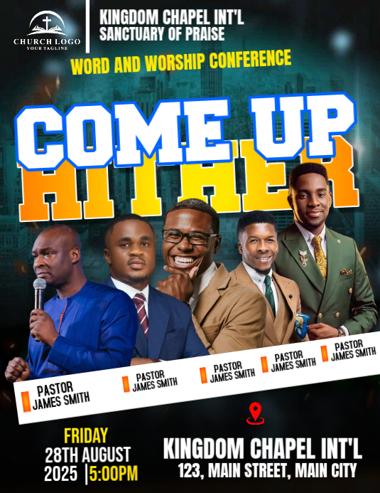church conference flyer Template | PosterMyWall