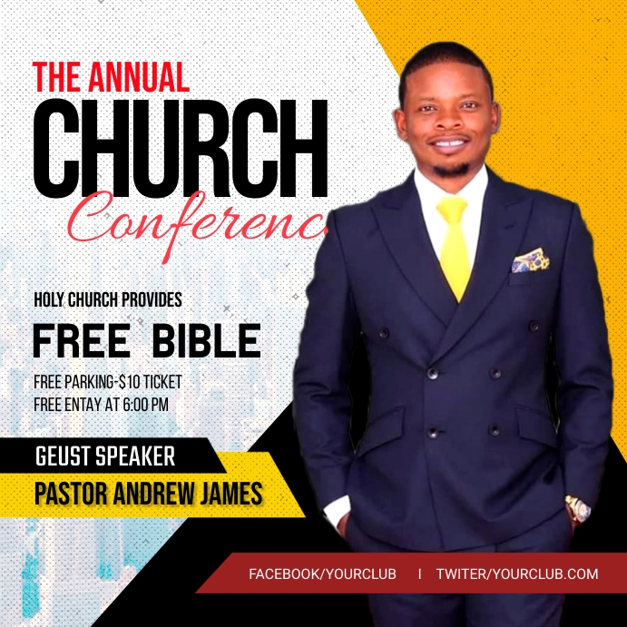 church conference flyer Template | PosterMyWall