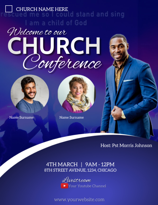 Copy of church conference flyer | PosterMyWall