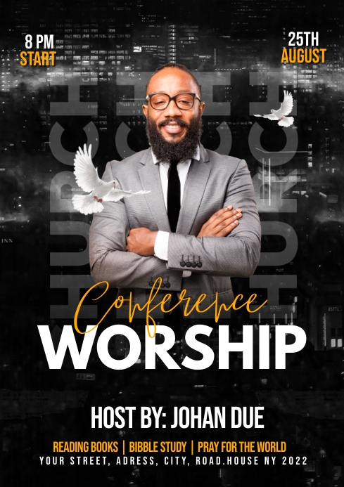 church conference flyer Template | PosterMyWall