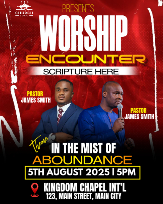 church conference flyer Template | PosterMyWall