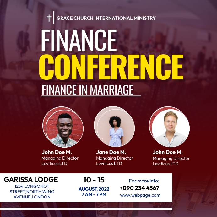 CHURCH CONFERENCE FLYER Template | PosterMyWall