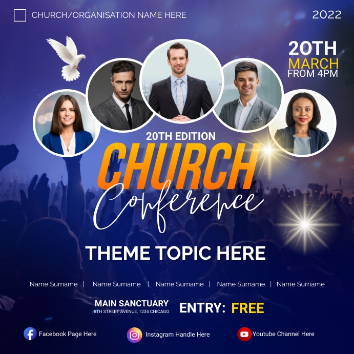 Copy of church conference flyer | PosterMyWall