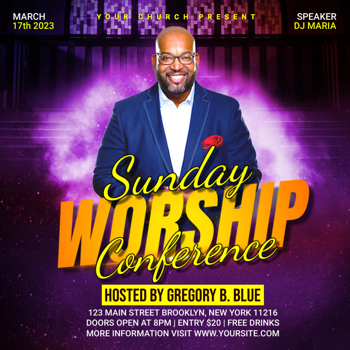 church conference flyer Template | PosterMyWall