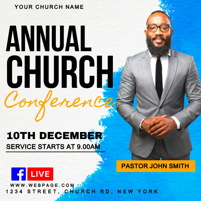 church conference flyer Template | PosterMyWall