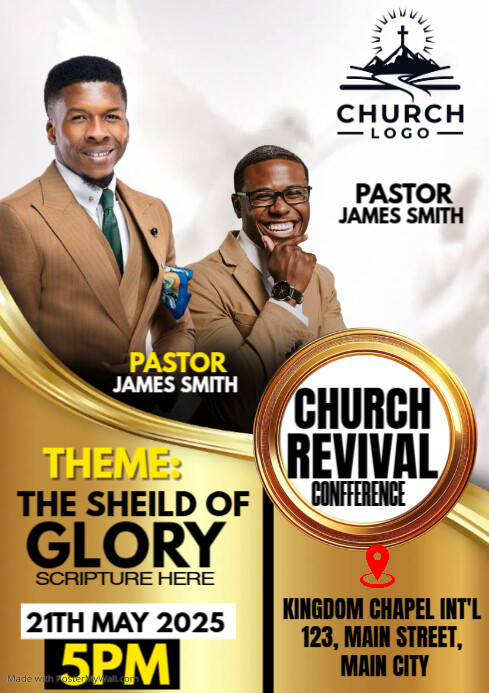 church conference flyer Template | PosterMyWall