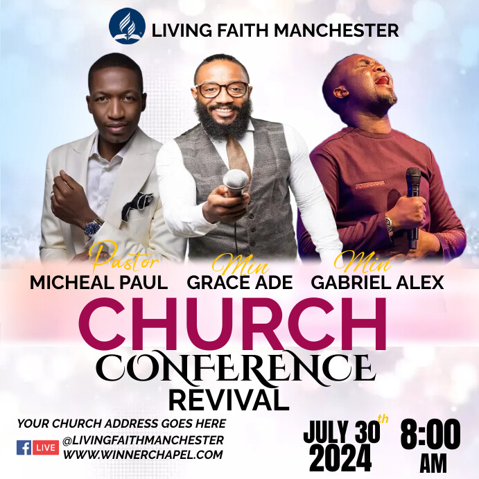 CHURCH CONFERENCE FLYER Template | PosterMyWall