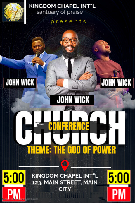 church conference flyer Template | PosterMyWall