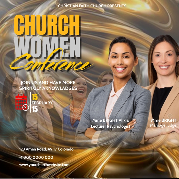 church conference flyer template | PosterMyWall