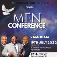 Christian Church Men Conference Flyer Template | PosterMyWall