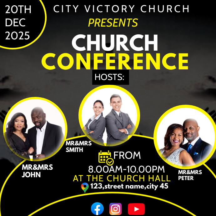 Plantilla de Church conference flyer template | PosterMyWall