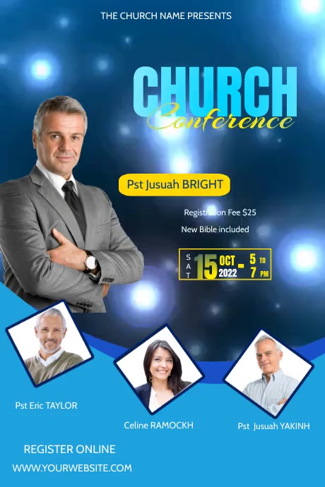 church conference flyer template | PosterMyWall