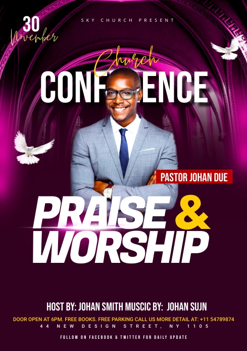 Church Conference Flyer Template | PosterMyWall