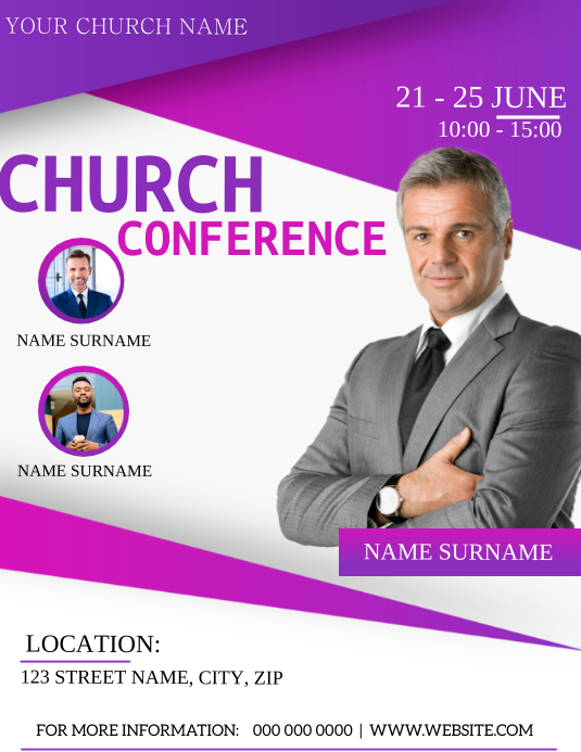 Church Conference Flyer Template | PosterMyWall