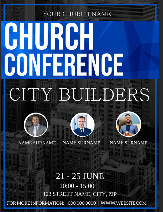 Church Conference Flyer Template | PosterMyWall