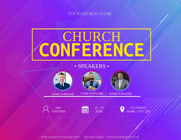 Church Conference Flyer Template | PosterMyWall