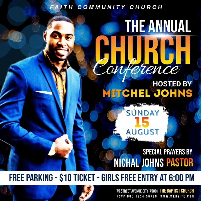 Church Conference Flyer Template | PosterMyWall