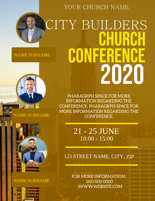 Church Conference Flyer Template | PosterMyWall