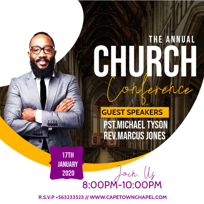 church conference flyer template | PosterMyWall