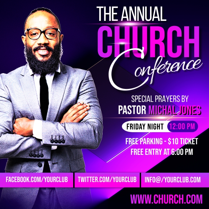 Church Conference Flyer Template | PosterMyWall