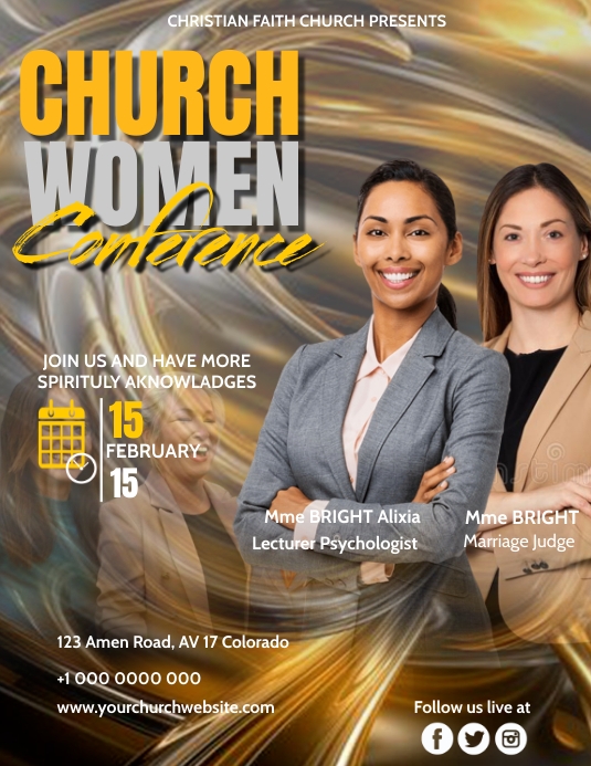 church conference flyer template | PosterMyWall
