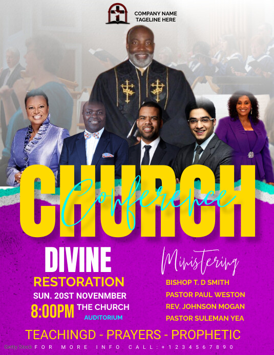 church conference flyers Template | PosterMyWall