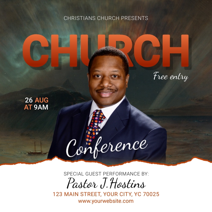 Plantilla de Church Conference Instagram Post | PosterMyWall