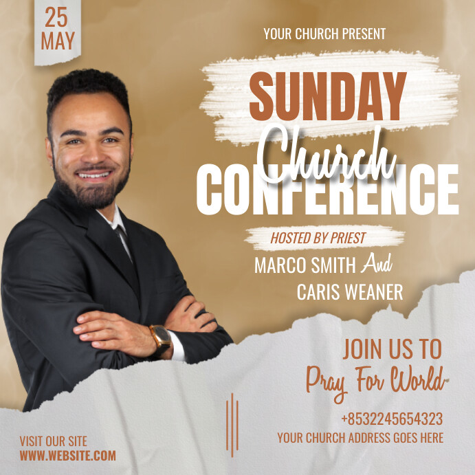 Plantilla de CHURCH CONFERENCE MEETING | PosterMyWall
