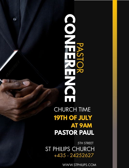 Copy of CHURCH CONFERENCE MEETING | PosterMyWall