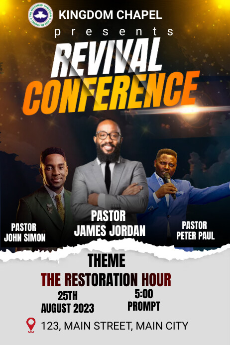 Church Conference Poster Template | PosterMyWall