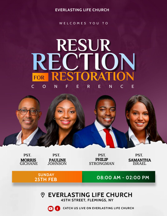 Church conference poster Template | PosterMyWall