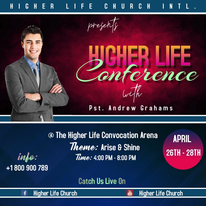 Church Conference Poster Template | PosterMyWall
