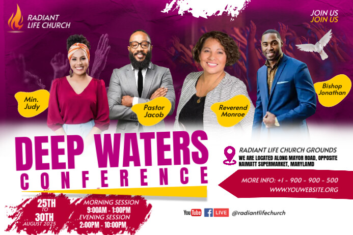 Church conference poster Template | PosterMyWall