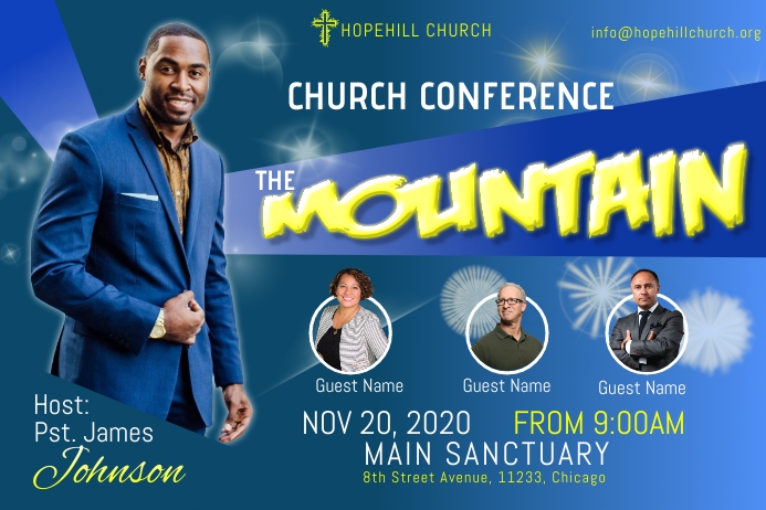 church conference poster Template | PosterMyWall