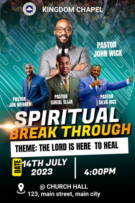 Church Conference Poster Templat | PosterMyWall