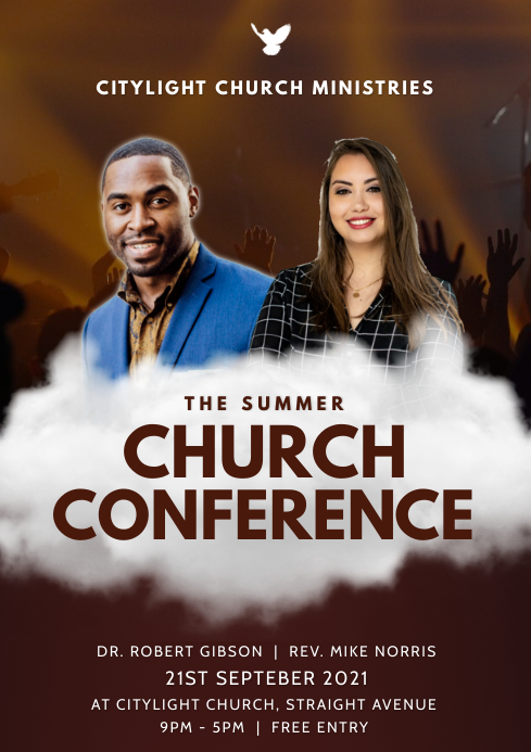 CHURCH CONFERENCE POSTER Template | PosterMyWall