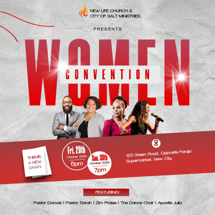 Church conference poster Template | PosterMyWall