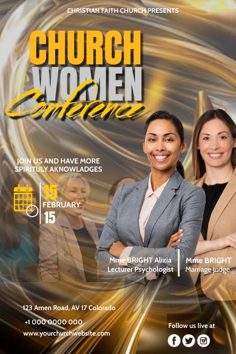 Affiche Modèle Conférence Affiche | PosterMyWall