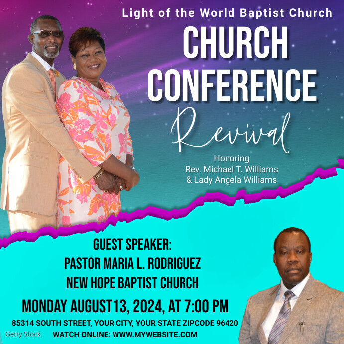 Church Conference Revival Flyer Template | PosterMyWall