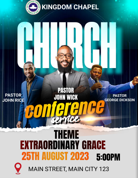 Church conference template (3) | PosterMyWall