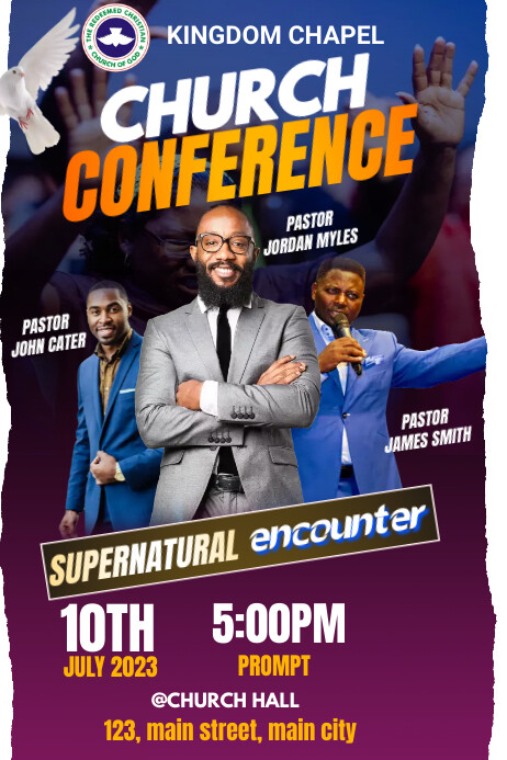 Church conference template (4) | PosterMyWall