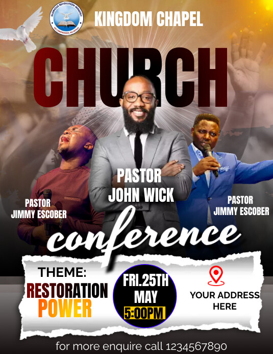 Plantilla de Church conference template | PosterMyWall