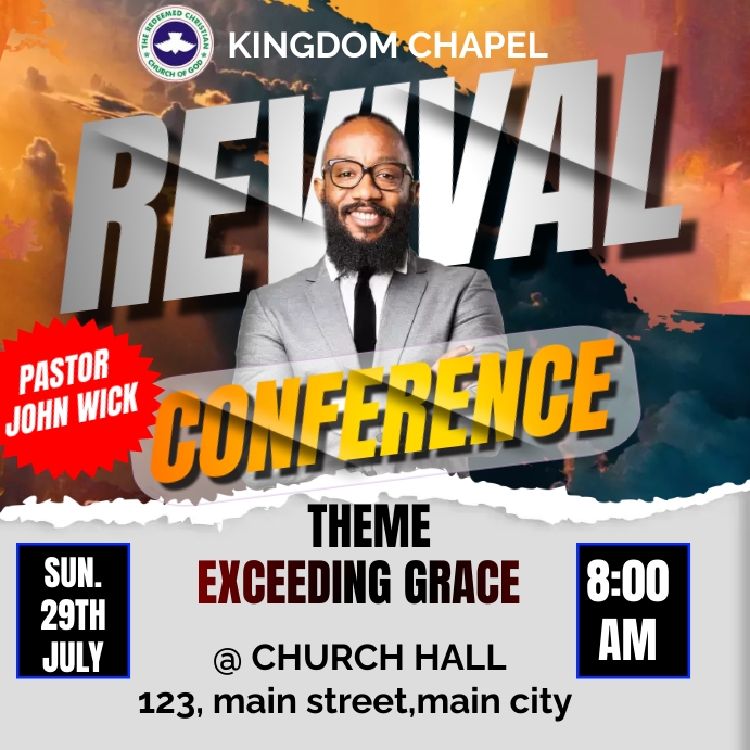 Church conference template | PosterMyWall