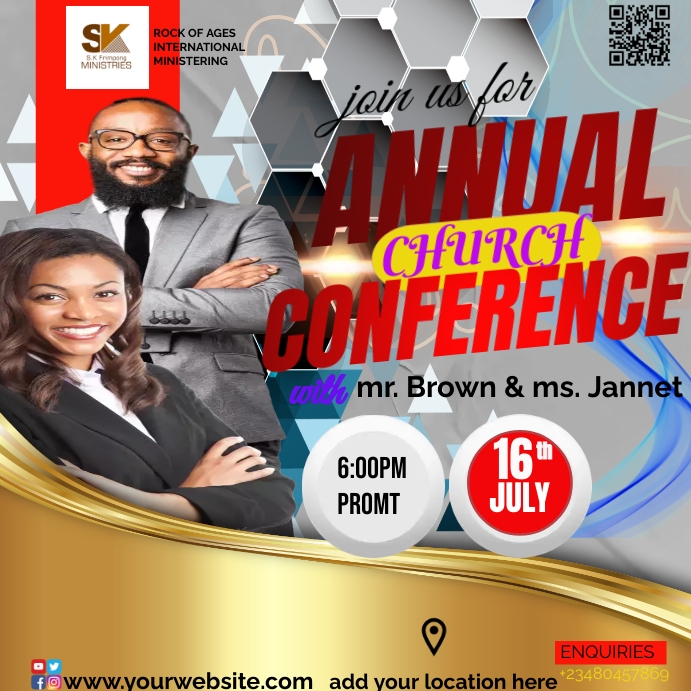 church conference template | PosterMyWall