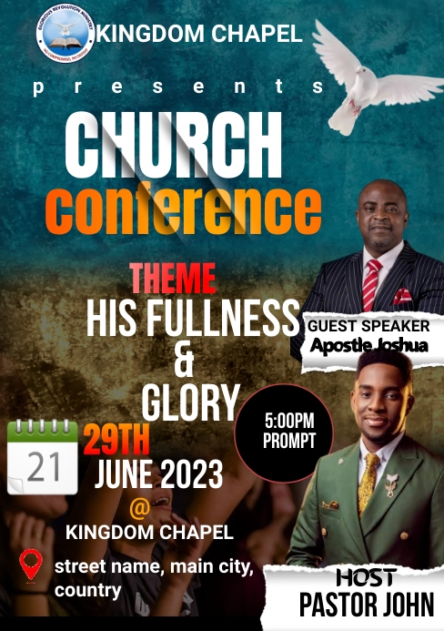 Church conference template | PosterMyWall