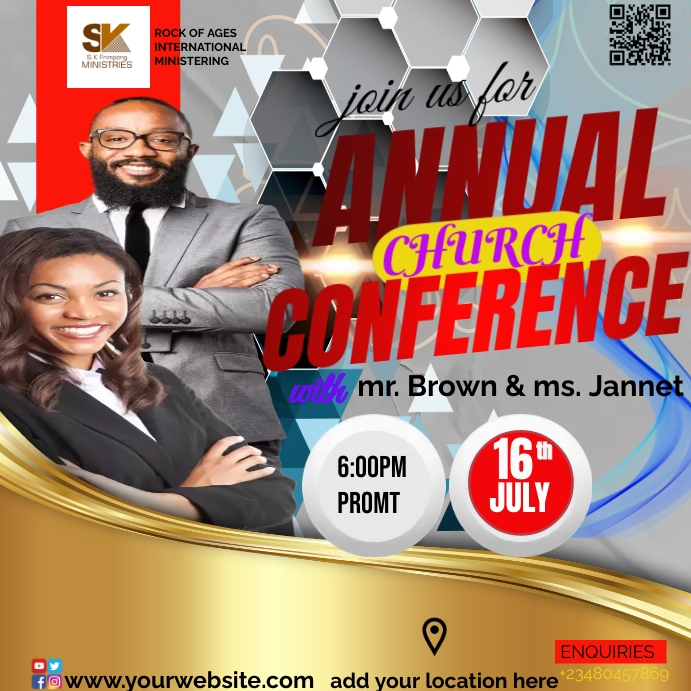 church conference template | PosterMyWall