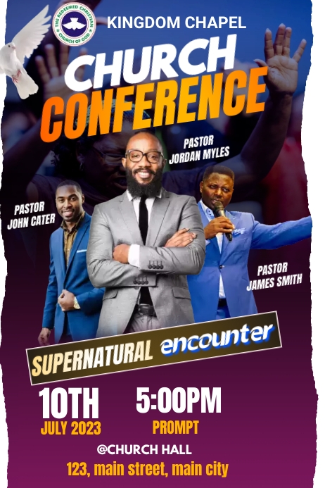 Church conference template | PosterMyWall