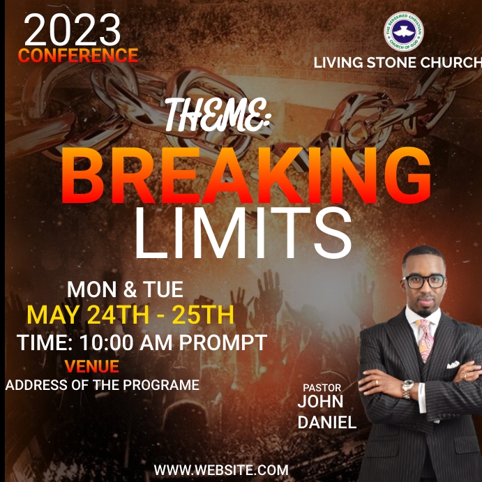 Plantilla de Church conference template | PosterMyWall